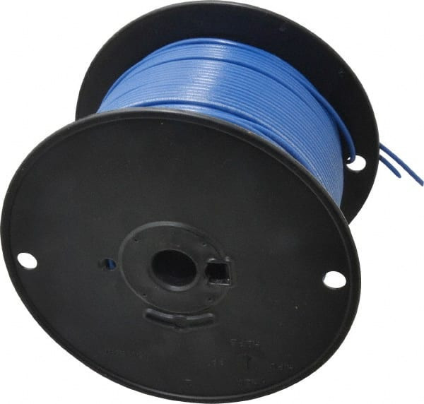 Southwire 16 AWG, 26 Strand, Blue Machine Tool Wire PVC, Acid, Moisture ...