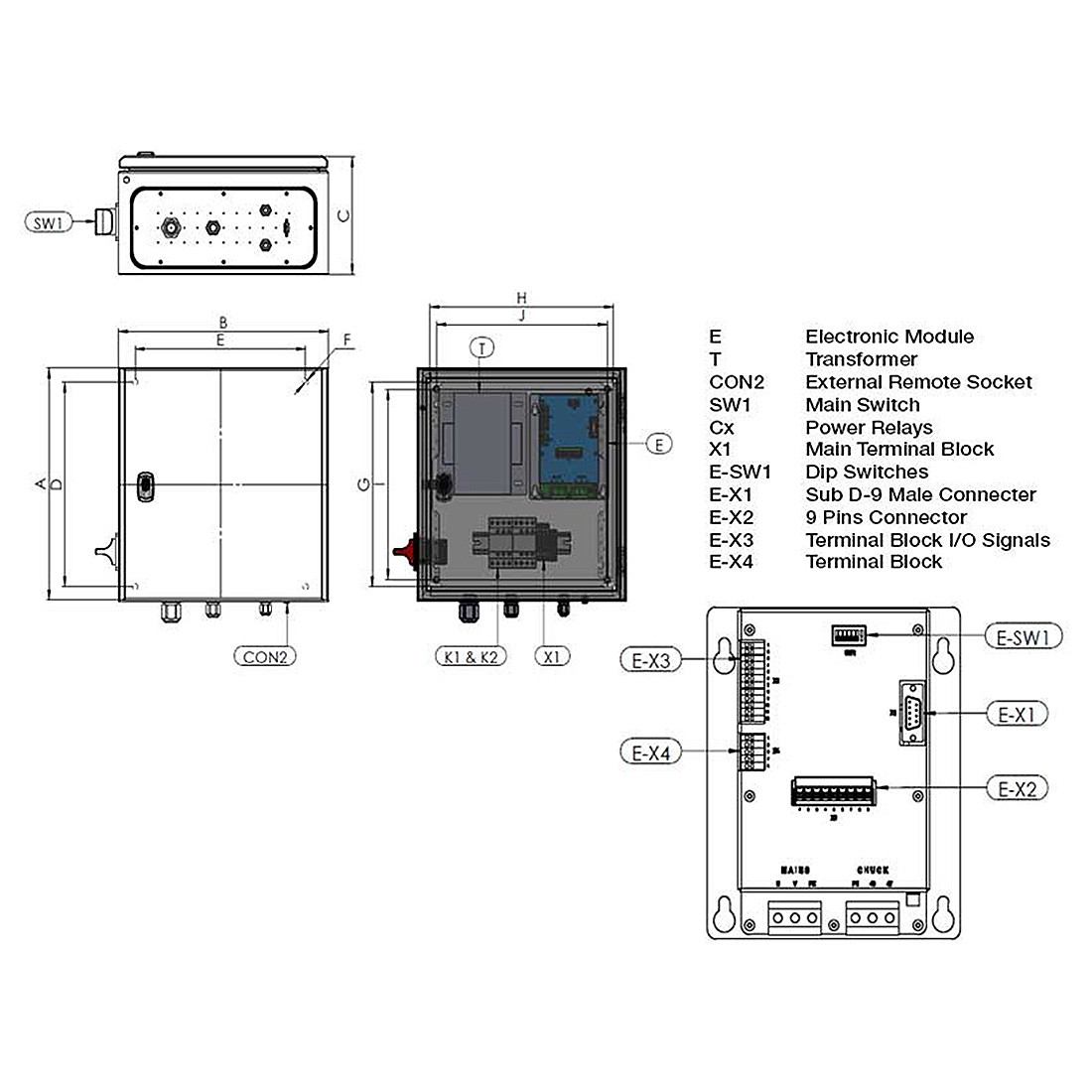 MPI Electromagnetic Chuck Control Unit, 150 Watt Capacity - EMCU-150W ...