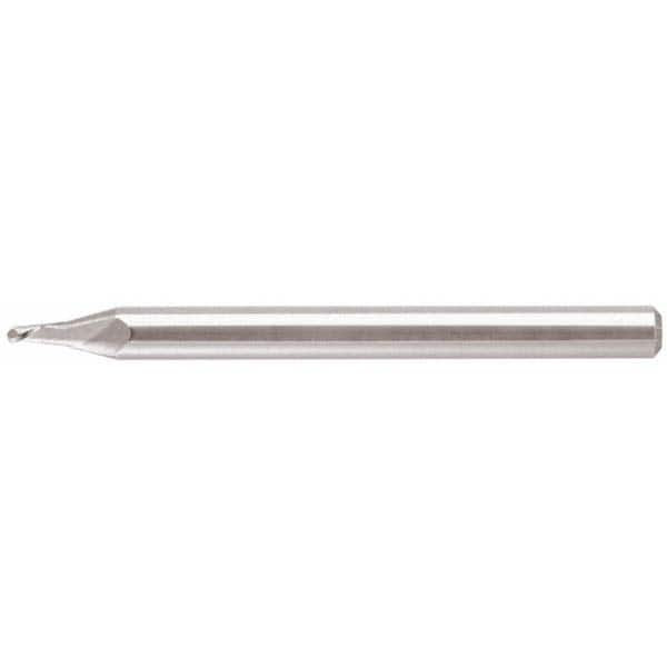 Niagara Cutter 0.047" Diam, 0.0705" LOC, 2 Flute Solid Carbide Ball End ...