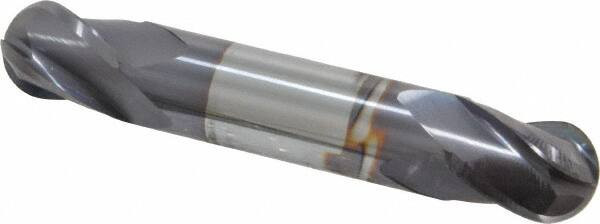 Niagara Cutter 1/2" Diam, 5/8" LOC, 4 Flute Solid Carbide Ball End Mill ...