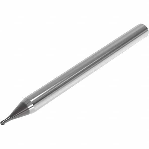 Seco Tools 1mm Diam, 1mm LOC, 2 Flute Solid Carbide Ball End Mill SIRON ...