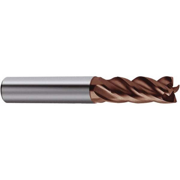 Guhring Diver 3/16" Diam 4-Flute Solid Carbide 0.031" Corner Radius End ...
