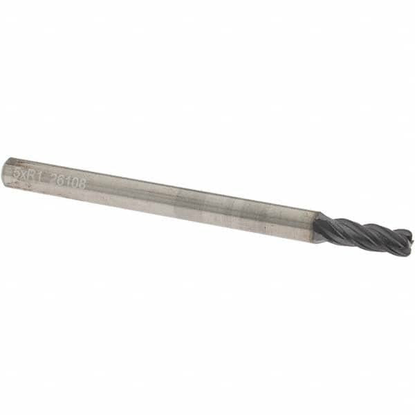 OSG 5mm Diam 4 Flute Solid Carbide 1mm Corner Radius End Mill TiAlN ...