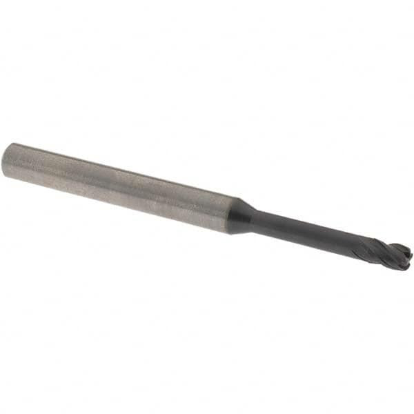 OSG 4mm Diam 4 Flute Solid Carbide 1mm Corner Radius End Mill TiAlN ...