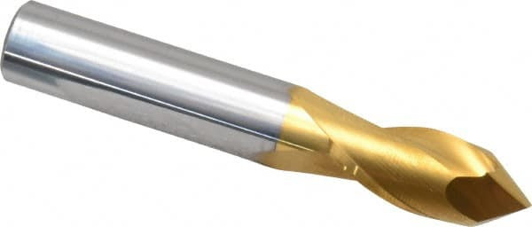 Melin Tool 7/16" Diam, 1" LOC, 2 Flute, 90° Point Angle, Solid Carbide ...