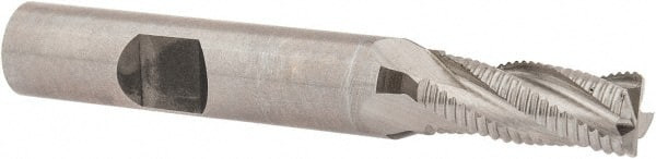 Hertel 8mm Diam, Fine Pitch, 19mm LOC, 4 Flute Cobalt Roughing Square ...