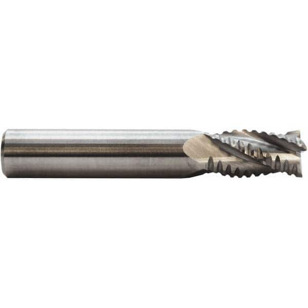 M.A. Ford 4mm Diam, 14mm LOC, 4 Flute Solid Carbide Roughing Square End ...