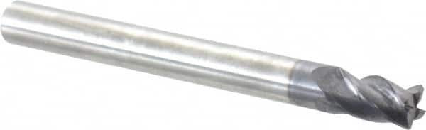 RobbJack 1/4" Diam, Fine Pitch, 3/8" LOC, 4 Flute Solid Carbide 0.017-0 ...