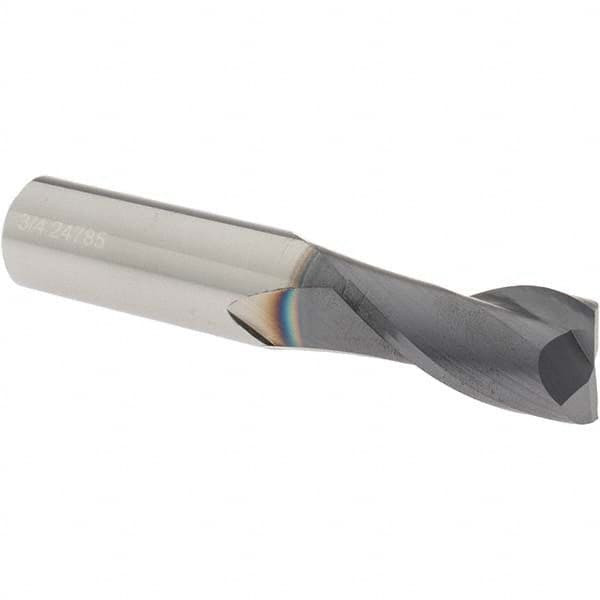 OSG 3/4", 1-1/2" LOC, 3/4" Shank Diam, 4" OAL, 2 Flute, Solid Carbide ...