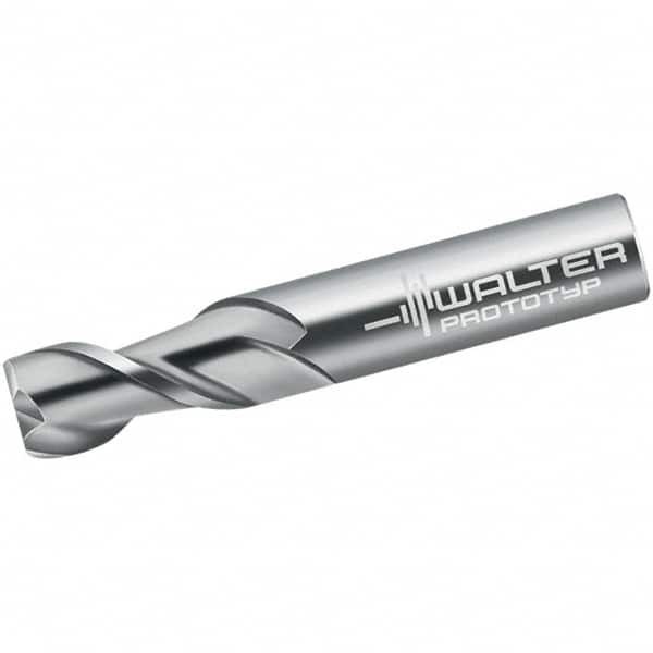 Walter Prototyp 1/16", 4.78mm LOC, 1/4" Shank Diam, 63.5mm OAL, 2 Flute ...