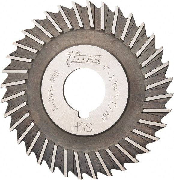 Value Collection 4" Diam x 7/64" Thick Straight Tooth Side Chip Saw 1 ...