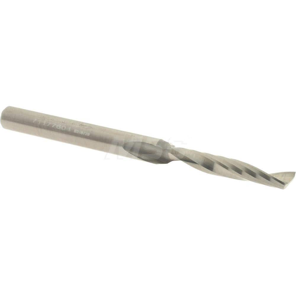 Accupro 5mm Diam RH Solid Carbide 1-Flute Single Edge Upcut Spiral ...
