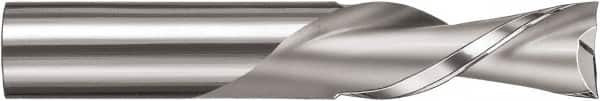 KYOCERA SGS 1/4" Diam RH Solid Carbide 2-Flute Square End Downcut ...