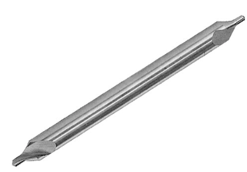 Precise 60 Degree H.S.S. Long Center Drill & Countersink, #2 Size, 5/64 ...