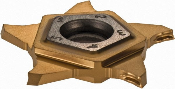 Iscar PENTA 24R150Z15D Carbide Cutoff Insert TiN/TiAlN Finish, 15° RH ...