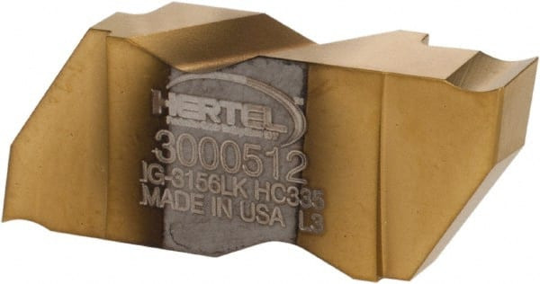 Hertel IG3156LK HC335 Carbide Grooving Insert TiN Finish, LH, 3.96mm ...