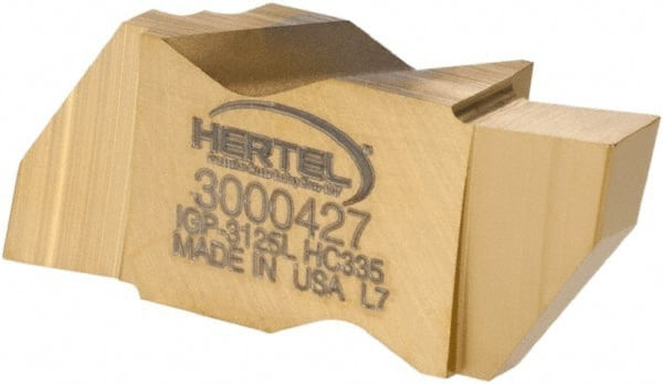 Hertel IGP3125L HC335 Carbide Grooving Insert TiN Finish, LH, 3.18mm ...