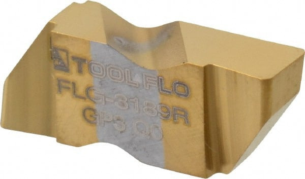 Tool-Flo FLG-3189R GP3 Carbide Grooving Insert TiN Finish, RH, 4.8mm ...