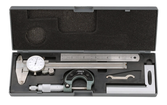 Precise 4 Piece Machinist's / Student's Kit with 4 Essential Tools for ...
