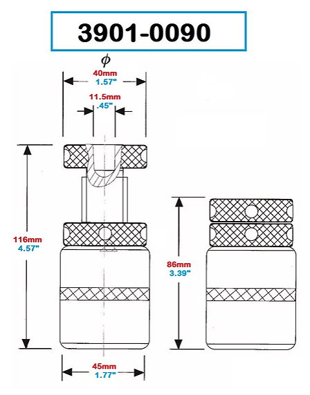 Pro-Series Vertex 86-116mm Adjustable Screw Jack With Magnet - VSJM-110 ...