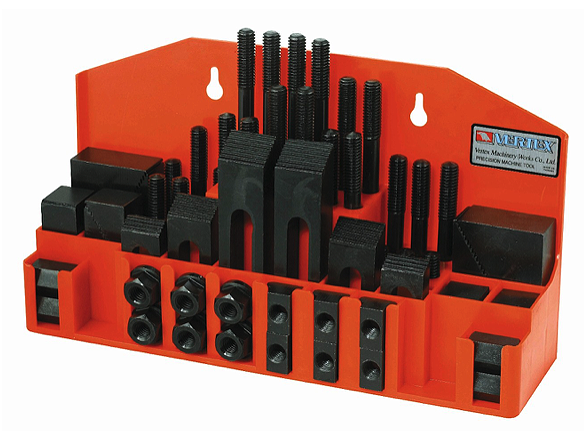 Vertex Pro-Series 52 Piece Clamping Kit 10mm T-Slot With M8 X 1.25 ...