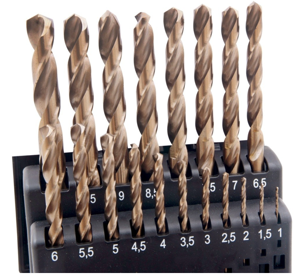 Precise 19 Piece 135 Degree Point Cobalt Metric Drill Set - 5000-0005 ...