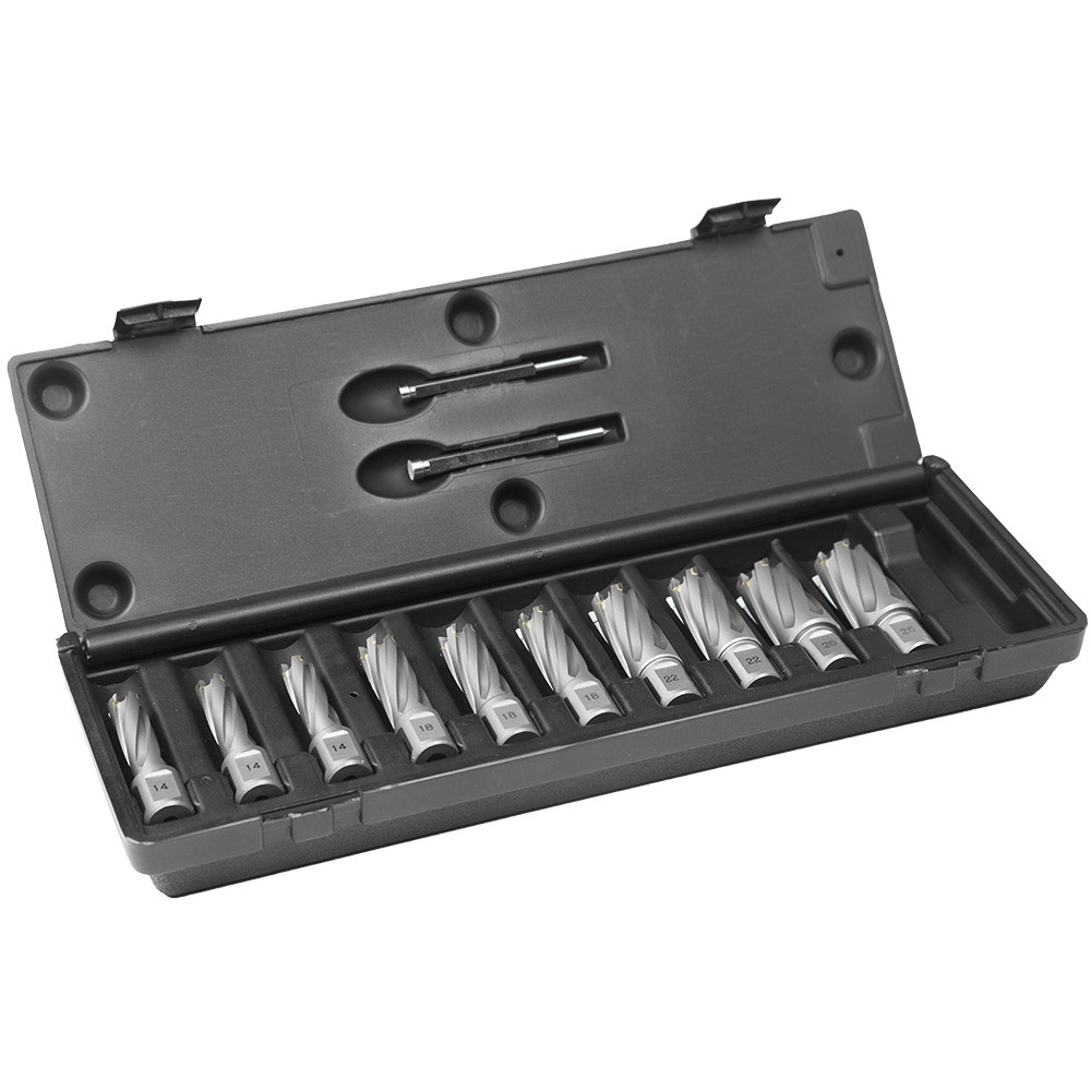 Euroboor 10 Piece TCT Annular Cutter Set, 1" Cut Depth - TCT.KIT/10S-I1 ...