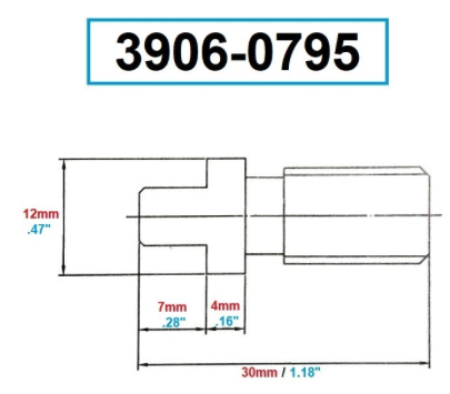 Precise Tang Screw for MT2 Drawbar End Holders, 3/8"-16 Thread - 3906 ...