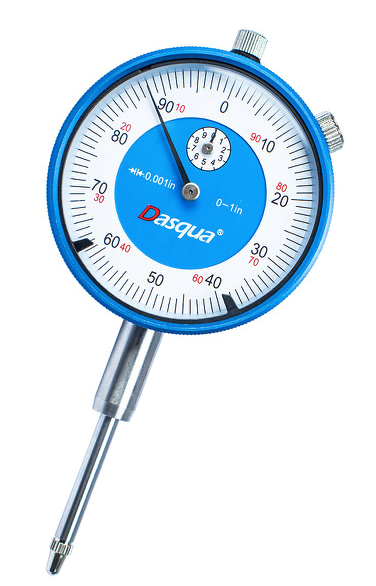 Dasqua 0-1" Lug Back Large Measuring Range Dial Indicator - 5122-4212 ...