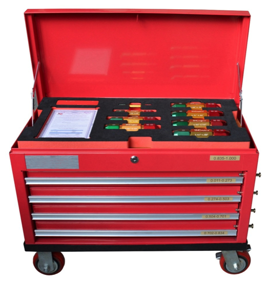 Precise High Precision Steel 990 Piece Pin Gage Library Set, (MO-) .011 ...