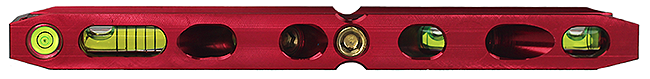 LevTech P86 5 Vial Plumber’s Level - Red - 01-020-861
