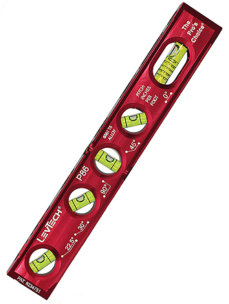 LevTech P86 5 Vial Plumber’s Levels