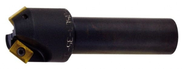 KYOCERA 10° Lead Angle, 1" Cut Diam, Indexable & Chamfer End Mill Takes ...