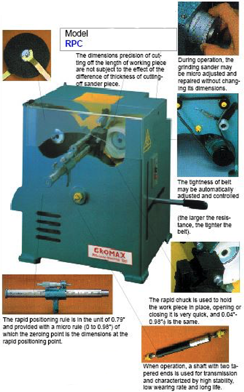 Gromax Rods Precision Cut-Off and Surface Grinder Machine| Penn Tool Co ...