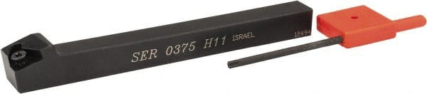 Hertel 4" OAL Right Hand External Indexable Threading Toolholder 3/8" x ...