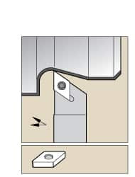 Kennametal RH SDAC 0° Neutral Rake Indexable Turning Toolholder 5/8" x ...