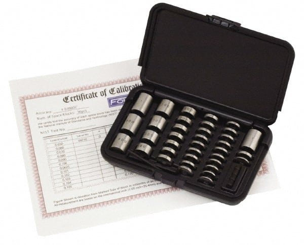 Fowler 36 Piece, 0.05 to 1", Steel Spacer Block Set Round, 0.00005 ...