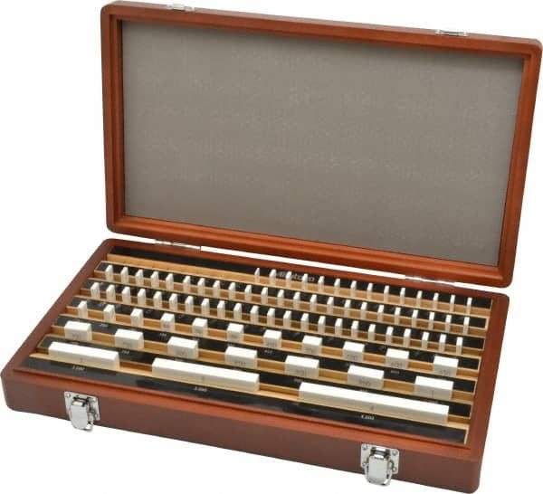 Mitutoyo 81 Piece, 0.05 to 4", Grade 0, Ceramic Gage Block Set ...