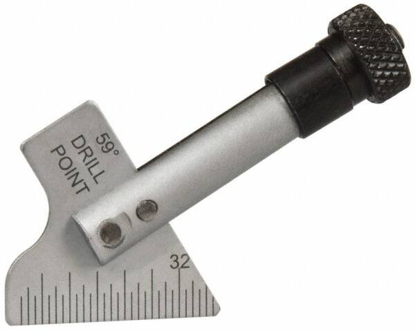 SPI 118° Bevel Angle Steel Drill Point Gage 1/32 Inch Bevel Graduation ...