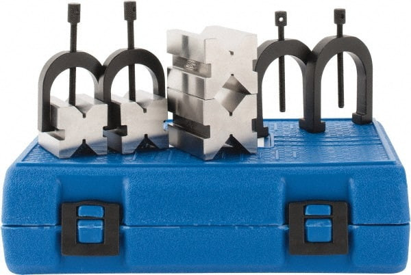 Fowler 1 to 1-1/2" Capacity, 90° Angle, 4-Way V-Block 1-1/2 and 2" Long ...