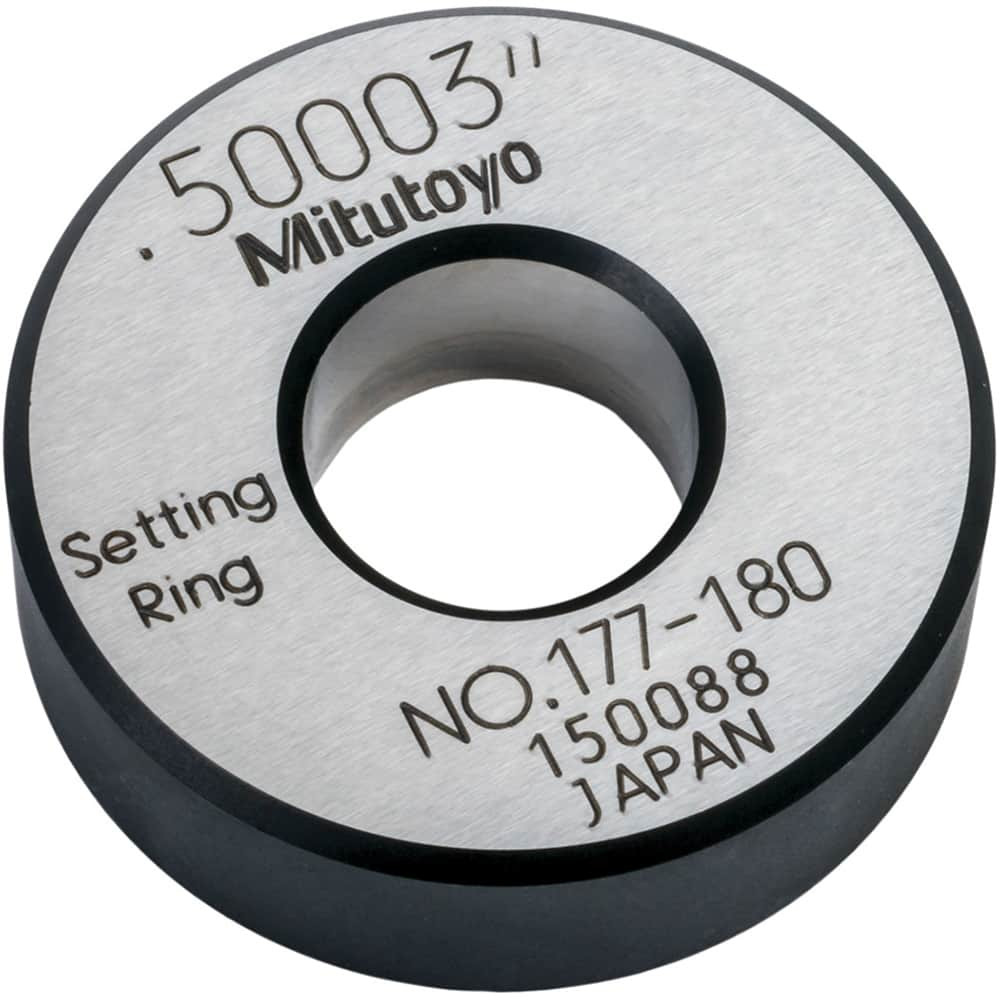 Mitutoyo 0.5" ID x 1.26" OD Setting Ring 0.000060" Accuracy 177-180 ...