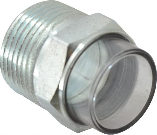 Trico 2" Sight Diam, 1" Thread, 1-11/16" OAL, Viewport Sight Glass ...