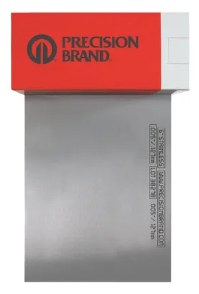 Precision Brand 300 Stainless Steel Shim Stock, 6" Width x 50" Rolls