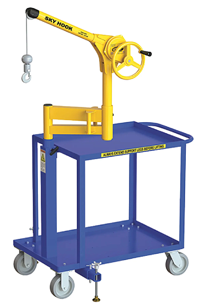 Sky Hook Economy Articulating Sky Hook With Mobile Cart Base, 1.5" Per ...