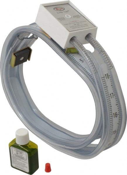 Dwyer Instruments 50 Max psi, Slack Tube Manometer -18 to 18 Inch Water ...