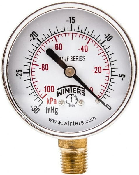 Winters Instruments 2 1 2 Dial 1 4 Thread 30 HG Vac Scale Range winters-instruments-2-1-2-dial-1-4-thread-30-hg-vac-scale-range