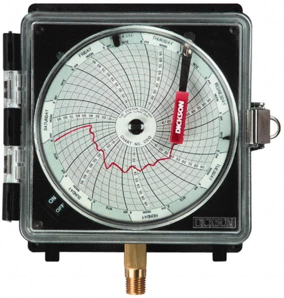 Dickson -22 to 122°F, 24 Hour Recording Time Chart Paper 100 PSI, Use ...