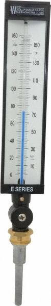 WGTC Weksler Glass Thermometer Corp. 160°F, Industrial Thermometer ...