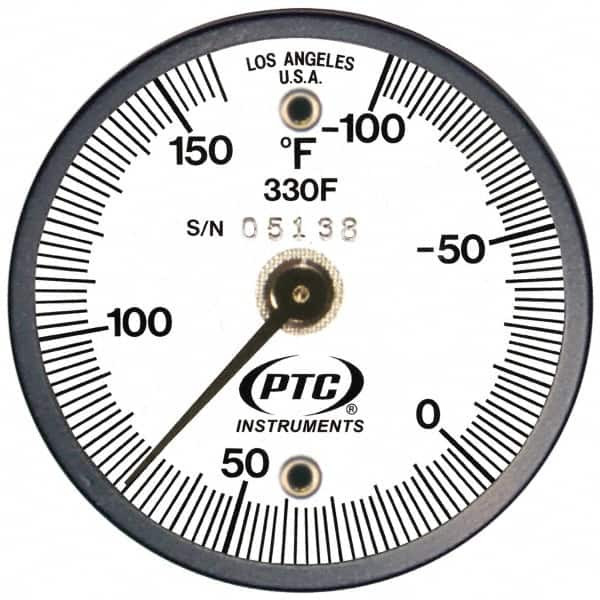 PTC Instruments -100 to 160°F, 2 Inch Dial Diameter, Dual Magnet Mount ...