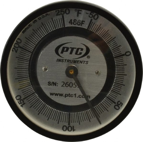 PTC Instruments -50 to 250°F, 2 Inch Dial Diameter, Pipe Surface Spring ...
